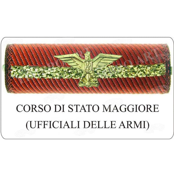 Nastrino su base in metallo Corso di Stato Maggiore – Timbro Art